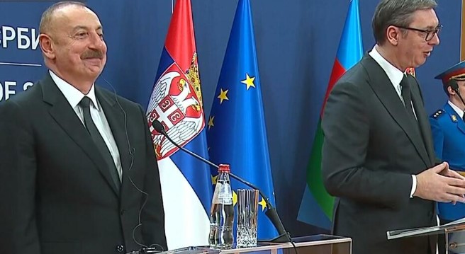 SVEČANO U PALATI SRBIJA! Vučić i Alijev: Jača strateško partnerstvo ...