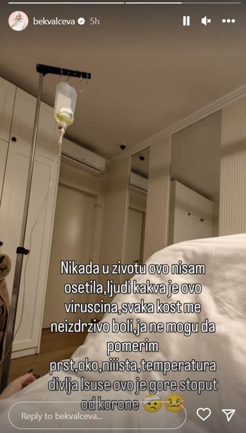 NATAŠA BEKVALAC OBJAVOM ZABRINULA FANOVE: Svaka kost me neizdrživo boli, ne mogu da pomerim prst
